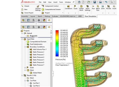 Solidworks Flow Simulation Cfd Hvac 유동해석