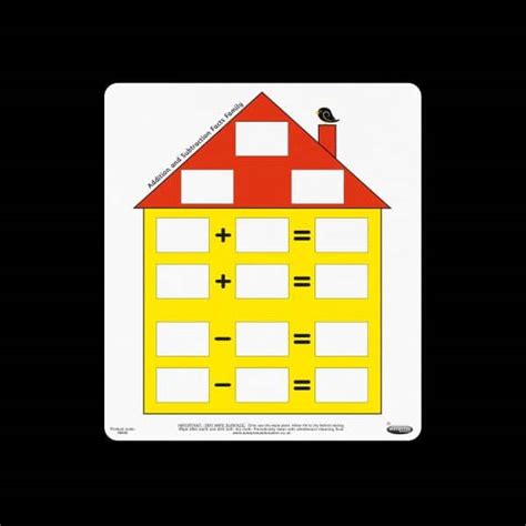 Number Facts House Addition And Subtraction Medium Dyscalculia