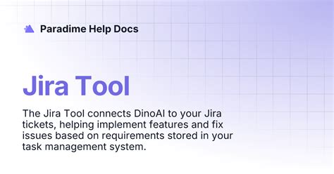 jira tool paradime help docs