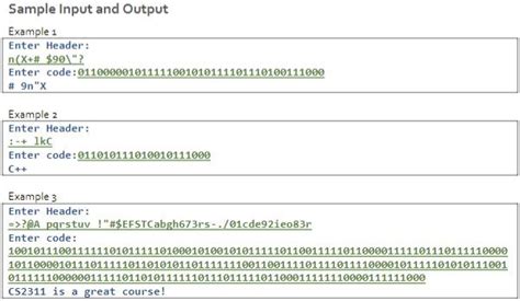 message encoding decoding scheme 6points write a