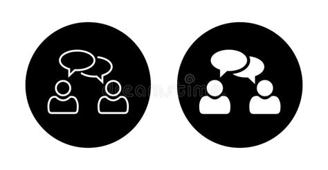 Talk People Icon Vector Conversation Discussion Concept Stock Vector Illustration Of Chat