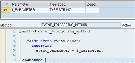 SAP ABAP ISU OO ABAP Event With Parameter