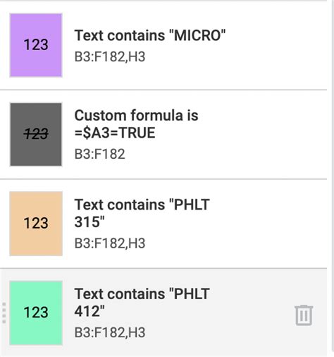 Conditional Formatting Not Consistent With My Data Rexcel