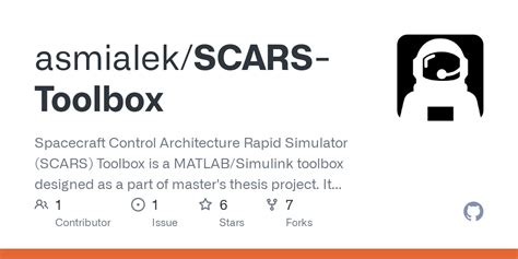 GitHub Asmialek SCARS Toolbox Spacecraft Control Architecture Rapid Simulator SCARS Toolbox