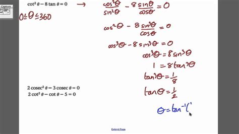 A Level Maths Edexcel Trigonometry 4 L14 Core 3 Edexcel Maths A Level Youtube