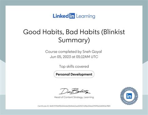 Sneh Goyal On Linkedin Certificate Of Completion