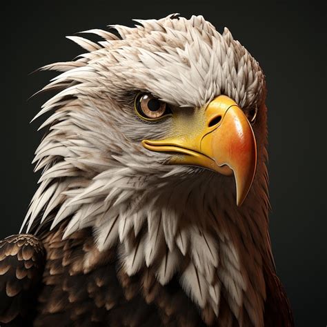Premium Photo 3d Eagle Rendering