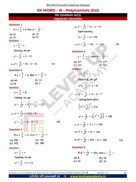 9x Mord B Polynomials Sol Pdf Abstract Algebra Mathematical