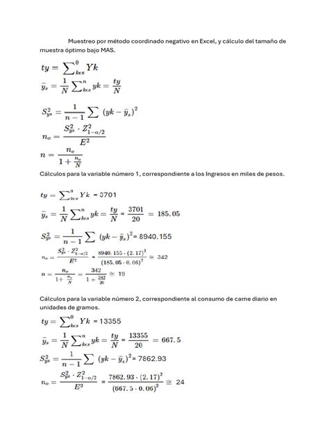 Formulas Estadistica Pdf