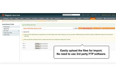 Import Export Cms Static Blocks Magento Extension