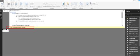 solved error creating a table from a dax expression microsoft fabric