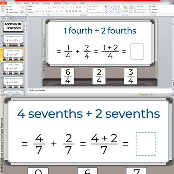 Addition Of Fractions Google Slides PowerPoint By Krishna Chaitanya Sambana