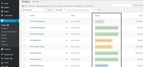 How To Rename Order Status Messages In Woocommerce Tyche Softwares