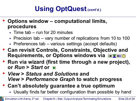statistical analysis of output from terminating simulations ppt video