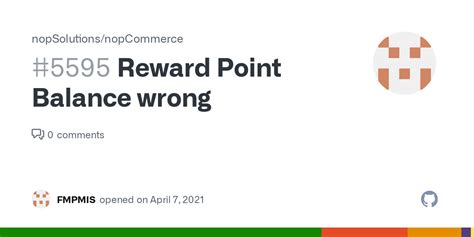 Reward Point Balance Wrong · Issue 5595 · Nopsolutionsnopcommerce · Github