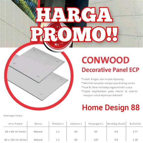 Jual Conwood Ecp Board Panel Conwood Dinding Indonesiashopee Indonesia