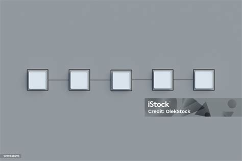 Management And Marketing Scheme Made From Empty Buttons Hierarchical Organizational Chart