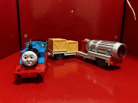 Tomy Thomas And Jet Engine Trackmaster Motorised Battery Train Thomas