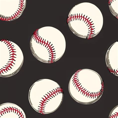 Download Seamless Baseball Ball Pattern Patterns Online Creative Fabrica