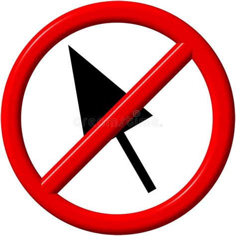 No Cursor Stock Illustration Illustration Of Icon Restriction
