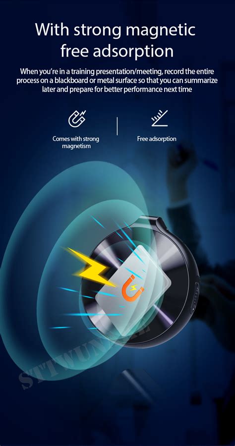 Built In Magnet Spy Mini Voice Activated Recorder Small Hidden Digital Audio Recording Listening