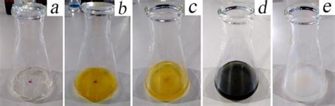 Stages Of The Peroxide Index Titration Of The Frying Oil Samples