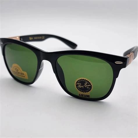 خرید و قیمت عینک آفتابی مردانه ریبن فراری شیشه سنگ لنز سبز رنگ ترب