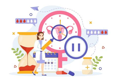 Hrt Or Hormone Replacement Therapy Acronym Vector Illustration With