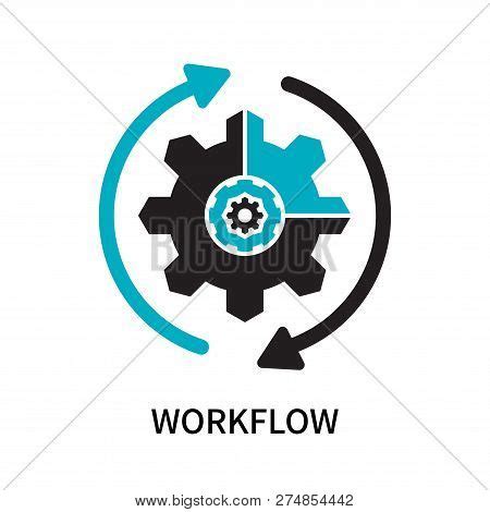 Workflow Icon Vector Photo Free Trial Bigstock