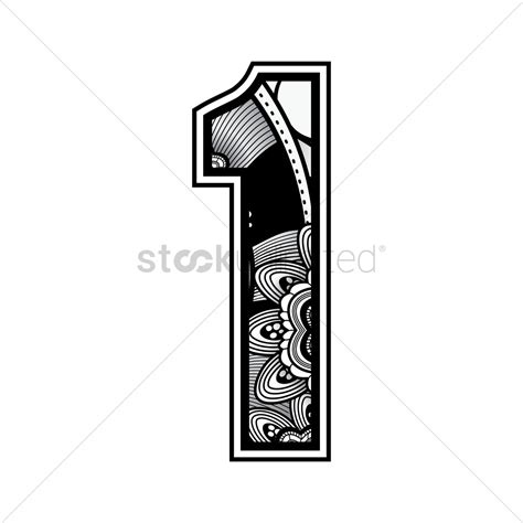 Number 1 Vector At Collection Of Number 1 Vector Free