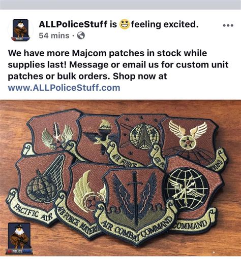Spicy Ocp Majcom Patches At Airforce