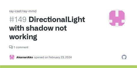 Directionallight With Shadow Not Working · Issue 149 · Ray Cast Ray Mmd · Github
