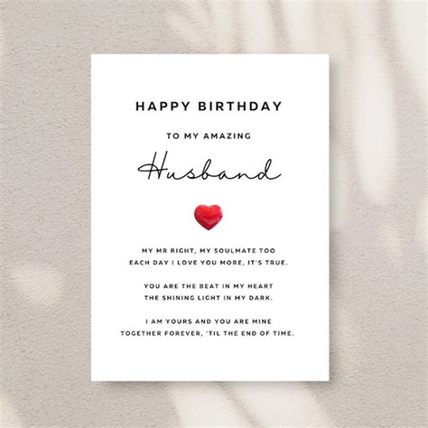 Birthday Love Poems For Husband