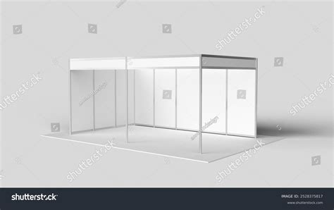 Isolated Shell Scheme Exhibition Booth Stock Illustration 2528375817