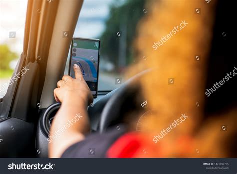 Google Maps On Phone Holder While Car Driving Stock Photos And Pictures 1 Images Shutterstock
