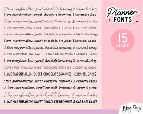 Planner Font Bundle Handwriting Fonts For Goodnotes Fonts Etsy Australia