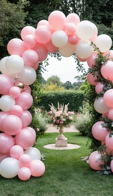 21 Pink Balloon Arch Ideas For A Dreamy Feminine Touch We Heart