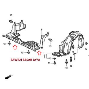 Jual Cover Engine Plastik Penutup Tutup Deck Dek Bawah Mesin Depan Honda Stream