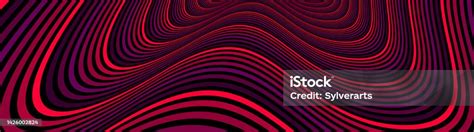 다채로운 빨간 추상 벡터 라인 환각 착시 일러스트레이션 초3d 원근에서 초현실적 인 Op 아트 선형 곡선 미친 왜곡 된 디자인 약물 환각 정신 착란 페요테 선인장에 대한