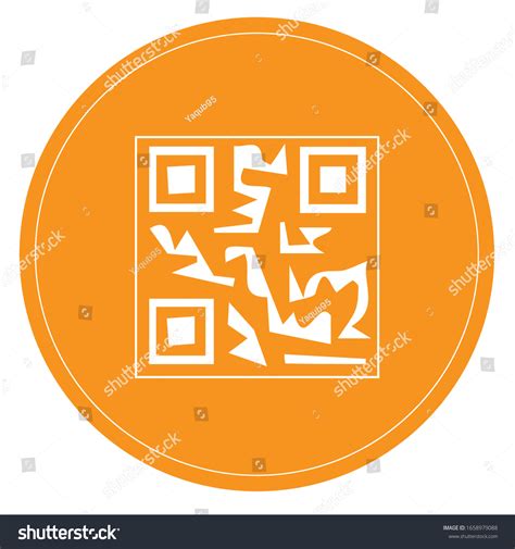 Qr Code Icon Stroke Outline Style Stock Vector Royalty Free