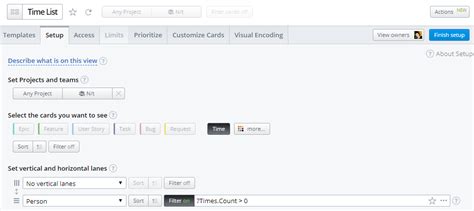 Time List Targetprocess Enterprise Agility Solution