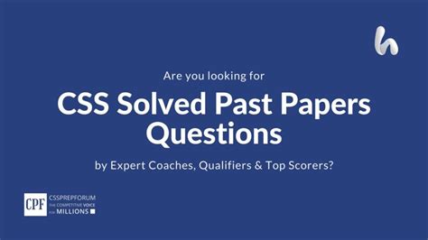 Ss Solved Past Papers Css Solved Compulsory And Optional Papers