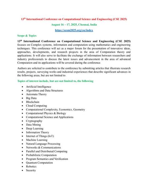 13th International Conference On Computational Science And Engineering