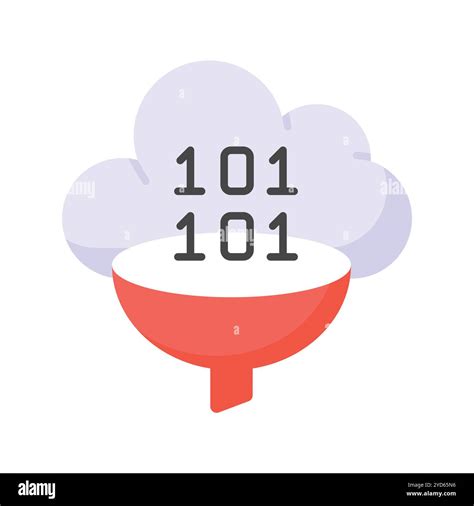 data filtering vector design in trendy style concept icon of data