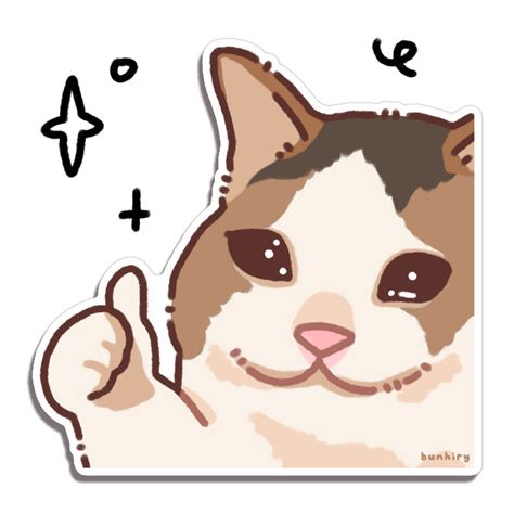 Cat Meme Stickers Bunhiry
