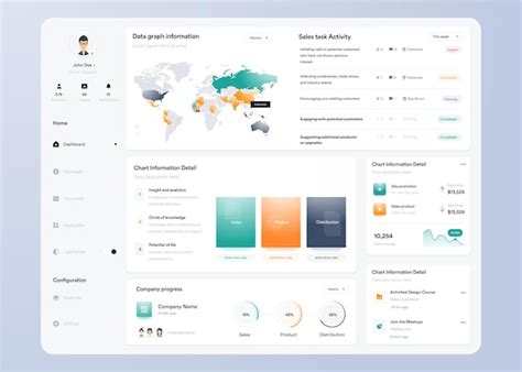 Premium Vector Infographic Dashboard Ui Ux Design With Graphs Charts