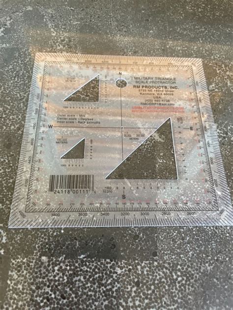 Military Map Protractor Map Reading Land Navigation Orienteering