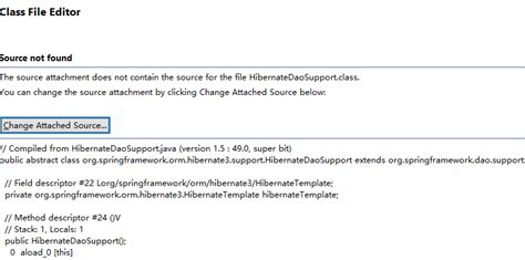 Eclipse里打开hibernatedaosupportclass的源码java Csdn问答