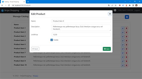 Shopping Cart Stripe Payment Starter Kit Aspnet Core Codemarket