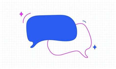 Premium Vector Chat Icon Empty Speech Bubble Line Art Design